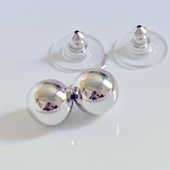 Nice & Bella | Jewelry | Classic 2 Mm Silver Tone Ball Stud Earrings By Nice Bella | Poshmark